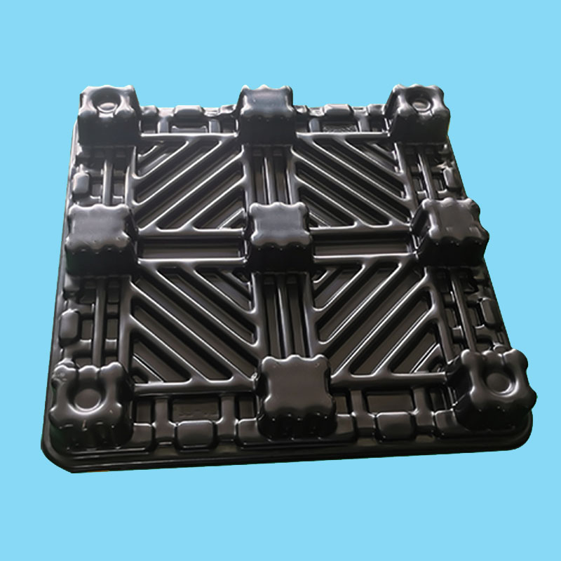 Black HDPE Nine-Leg Vacuum Forming Pallet