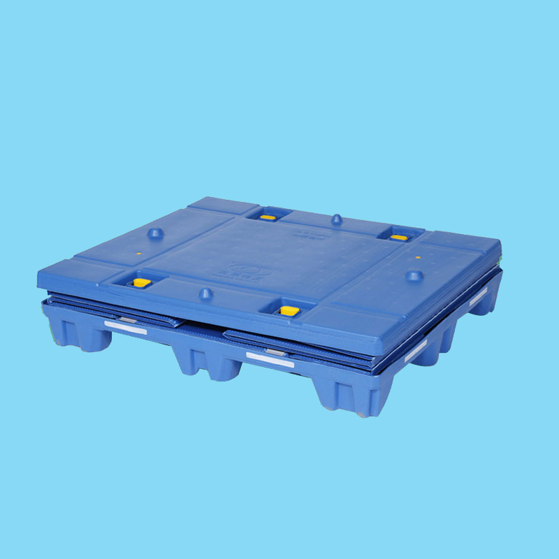 Blue Plastic Pallet Box Custom Sizes